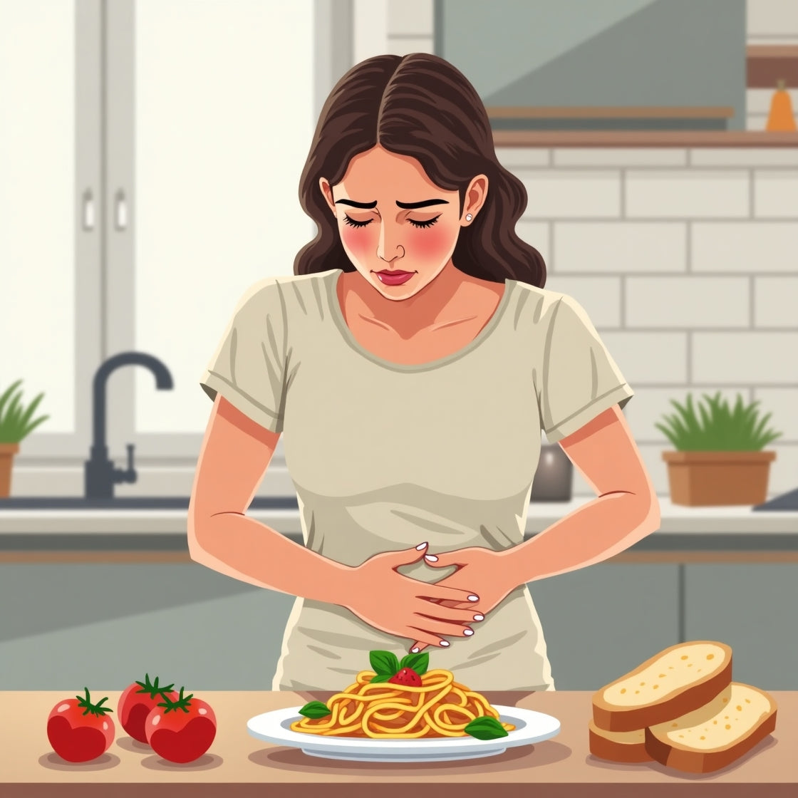 Belkeit Und Bauchschmerzen Nach Dem Essen